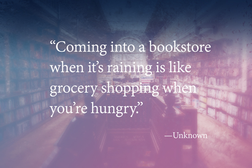 Quote: book stores and rainy days - djedwardson.com